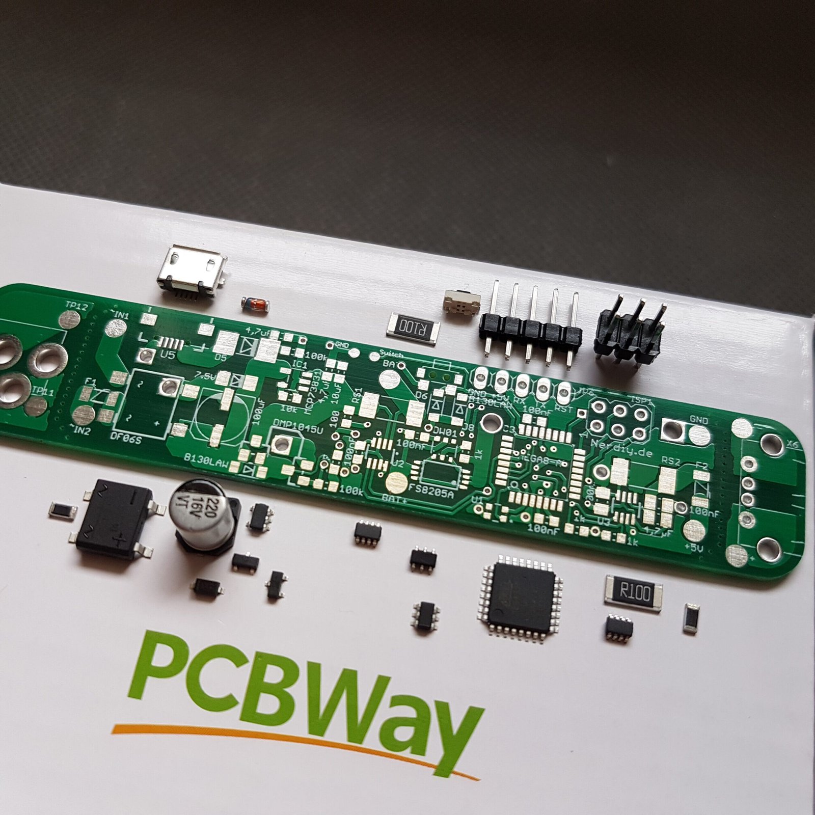 Review: PCB Service of PCBWay.com - Nerdiy.de - Nerdy DIY HowTo's about ...