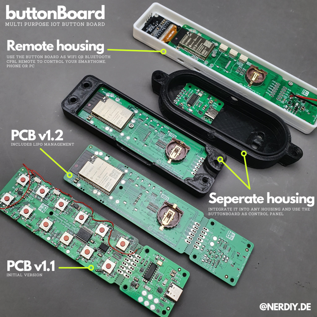 HowTo: Build PCB - ButtonBoard PCB V1.2 - nerdiy.de - DIY, electronics, 3D printing and more...